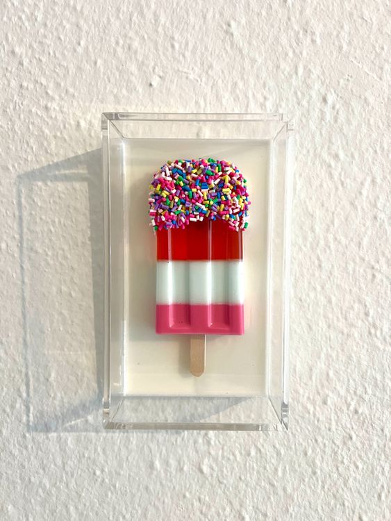 Gemälde, Pop Art, Eis am Stiel , Resinart, Unikat | Kaufen auf Ricardo