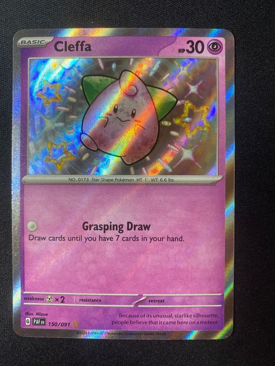 Shiny Cleffa 150 - Pii - Paldean Fates - EN | Kaufen auf Ricardo