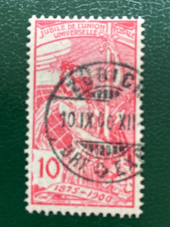 Schweiz 1900 UPU 10 Rp. Vollstempel ZÜRICH 10.IX.00 | Kaufen auf Ricardo