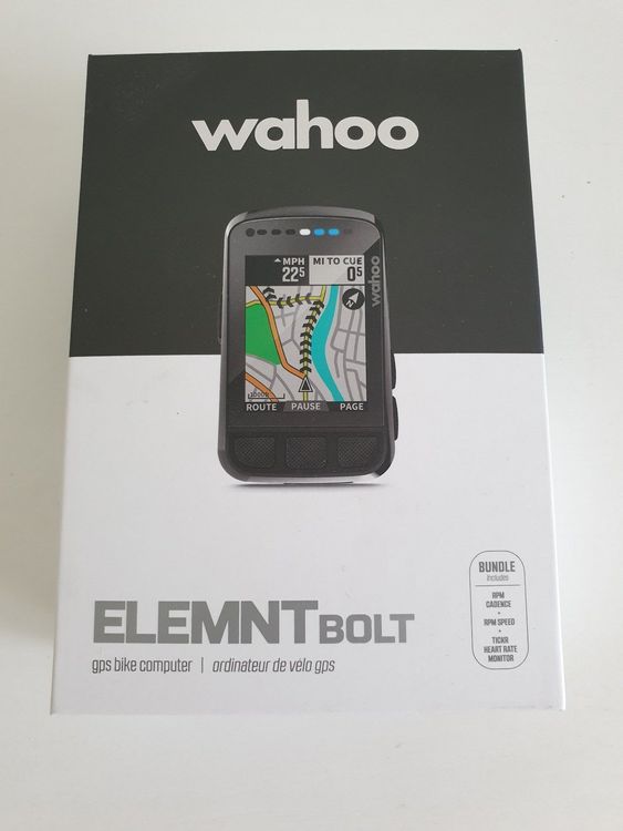 Fahrradcomputer Wahoo Element Bolt V2 Bundle kit Neustes Mod (Neu und ...