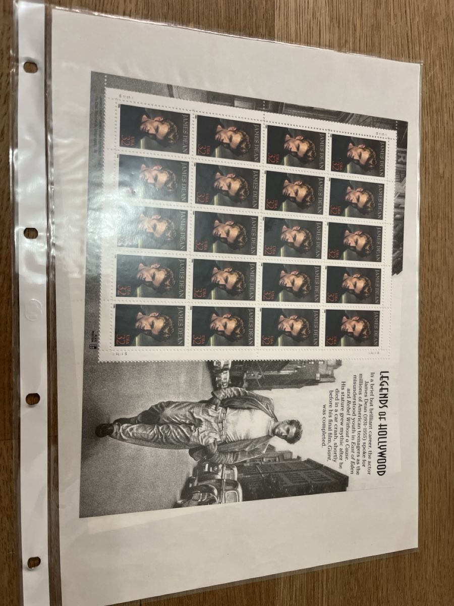James Dean Briefmarken, Legenden aus Hollywood, Top Zustand! (Neu ...