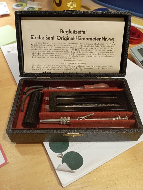 Antikes Haemometer Sahli Originalapparat (Gebraucht) in Fislisbach für ...