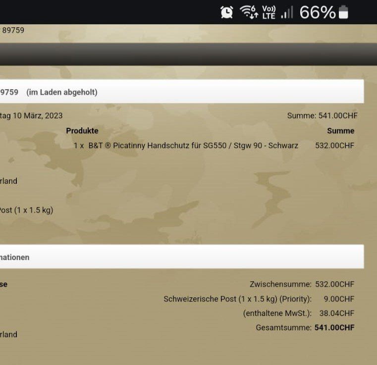 Handschutz für Stgw 90 (Gebraucht) in Waldkirch für CHF 400 – mit ...