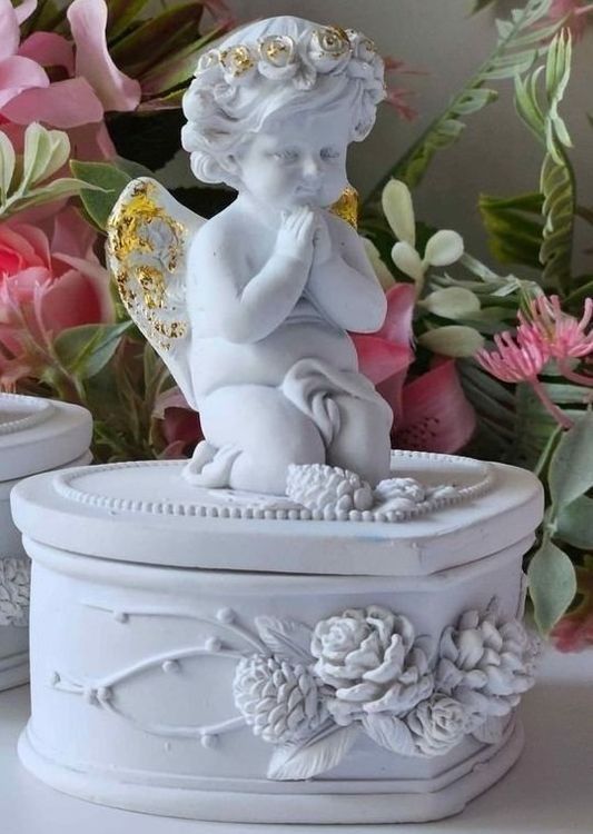 Shabby Chic Schmuckdose mit Engel | Kaufen auf Ricardo