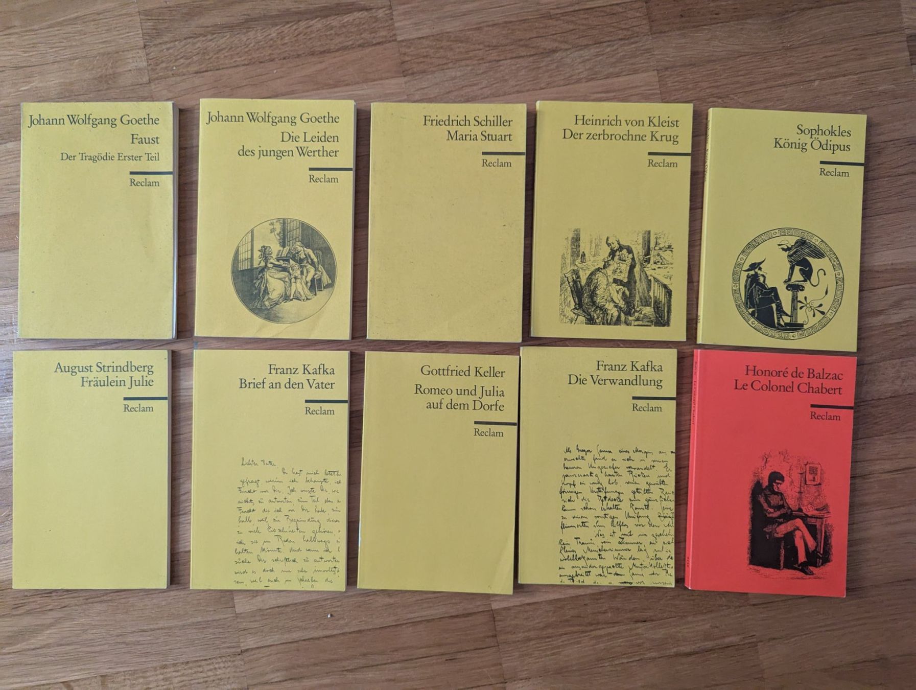 Reclam Klassiker Sammlung, 10 Bände, Goethe, Shiller (Gebraucht) in ...