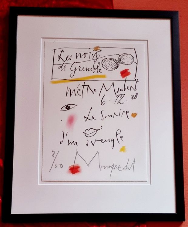 Rudolf Mumprecht. Handüberarbeitete Serigrafie. Signiert 83. | Kaufen auf Ricardo