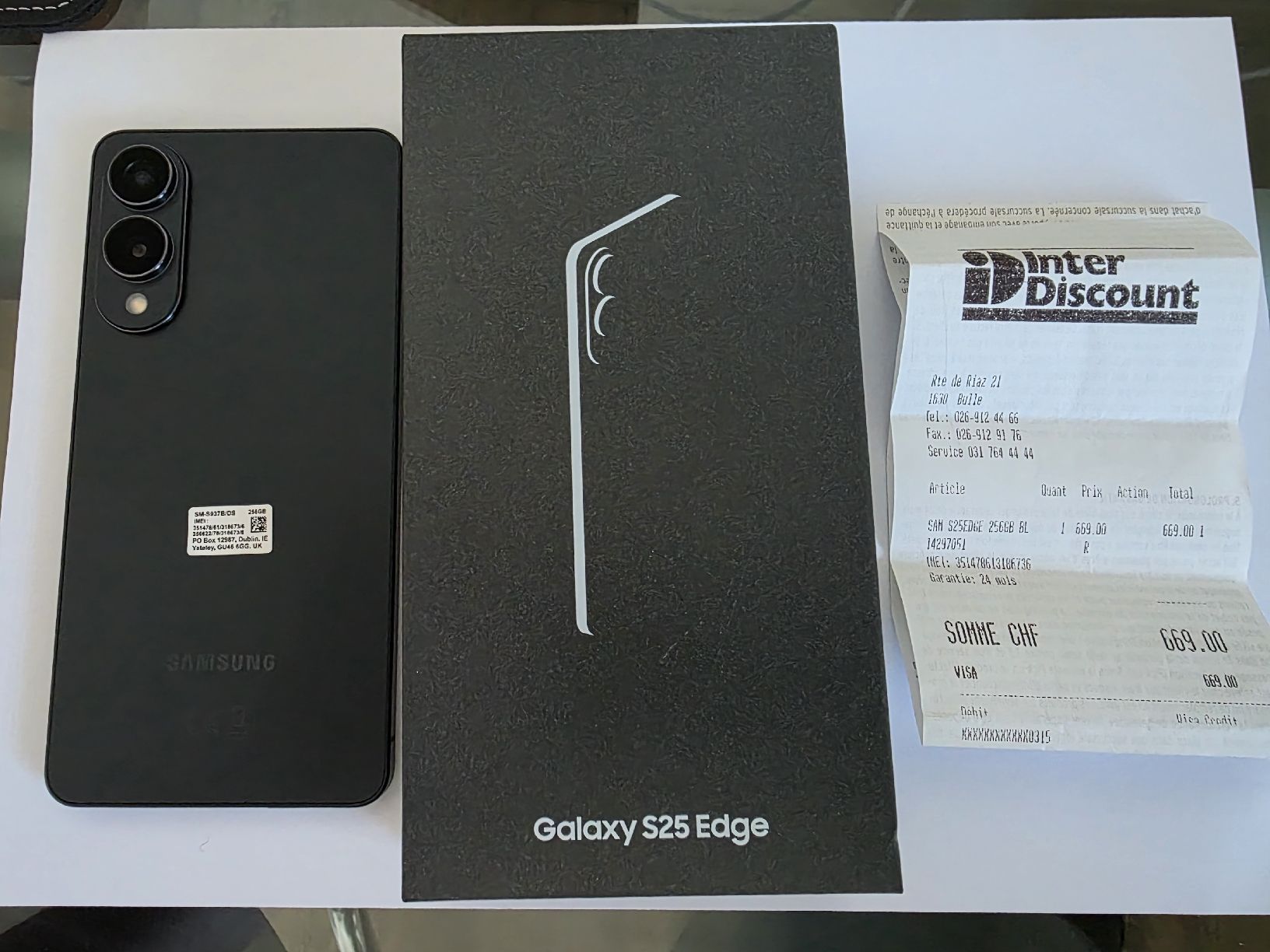 Samsung S25 Edge 256GB Titanium Jetblack + divers cover (Neuf (Voir ...