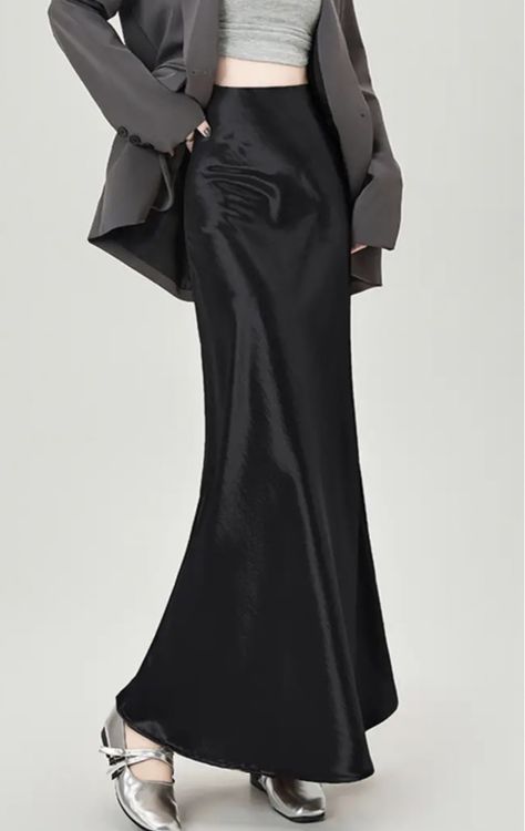Glamour gonna lunga di raso-M/L-nuovo (Nuovo e nell'imballaggio ...