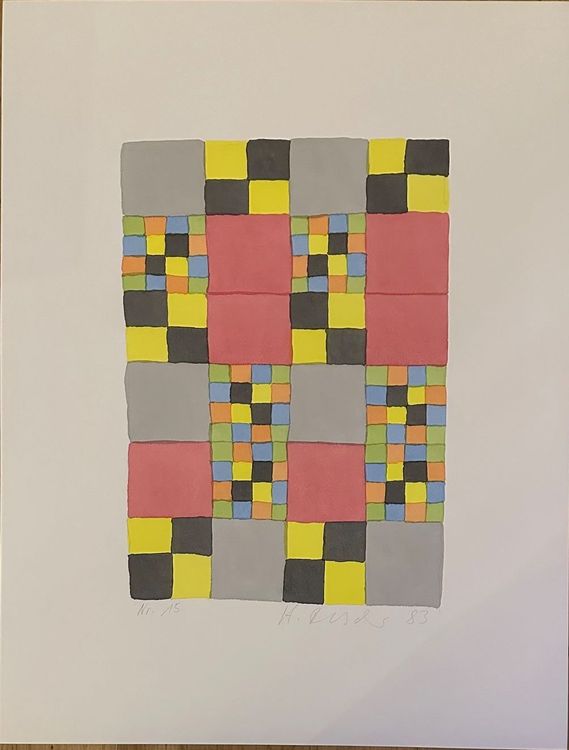 HANS FISCHER ORIGINAL AQUARELL SIGNIERT WERK NR.15 / 1983 (Gebraucht ...