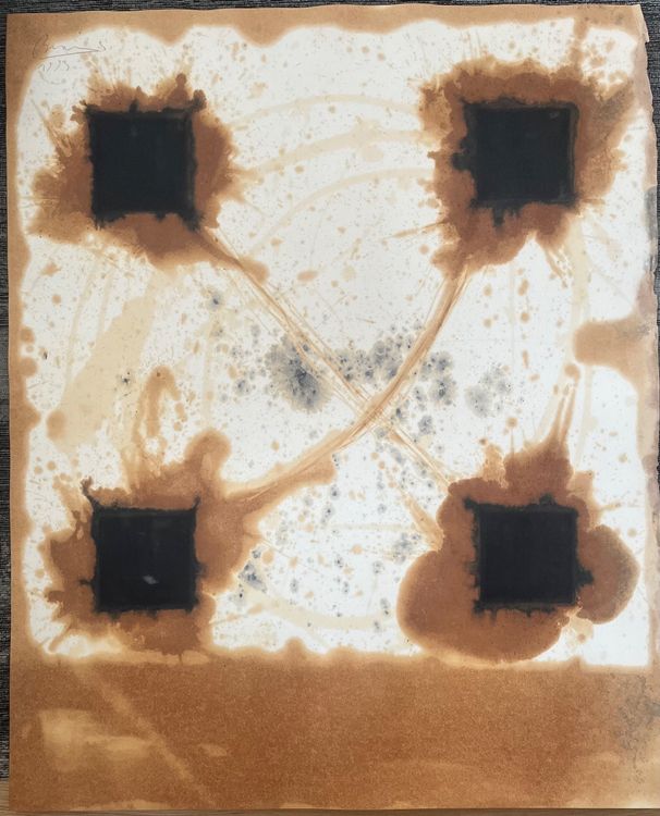 Abstrakte Mischtechnik , Unleserlich Signiert | Kaufen auf Ricardo