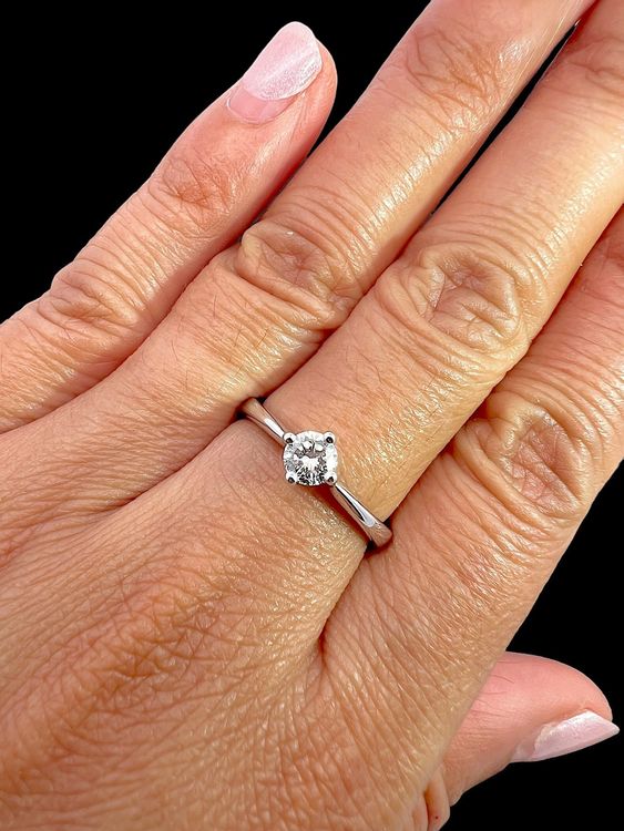 Solitär Diamant 0.30ct Ring Bucherer 18k Wg Gr 51 *S570 (Gebraucht) in Zürich für CHF 483 – mit ...