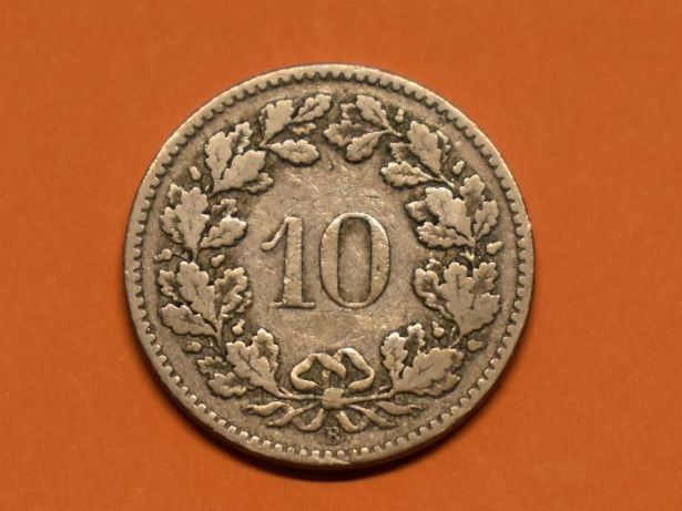 Schöne 10 Rappen Münze der Schweiz von 1894 (Gebraucht) in Bettingen ...