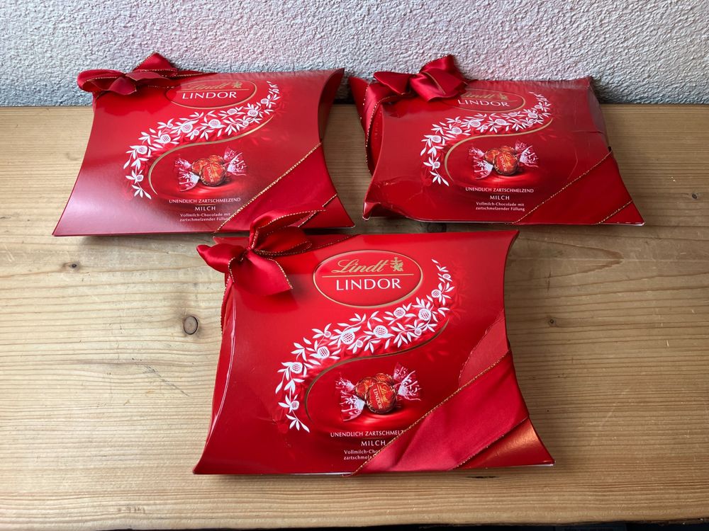 72 Kugeln Lindt Lindor Kugeln Vollmilch ca. 1kg / 3 x 325g (Neu und ...
