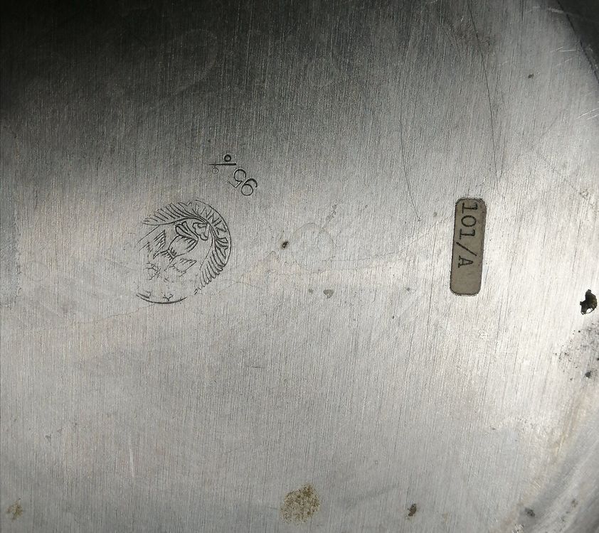 Zinn alter Zinnteller acht eckig - Dm. ca.21,5 cm. (Gebraucht) in ...