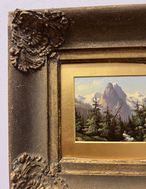 ALEXANDRE CALAME 19. JAHRHUNDERT ANTIKES ÖLGEMÄLDE um 1850 (Gebraucht ...