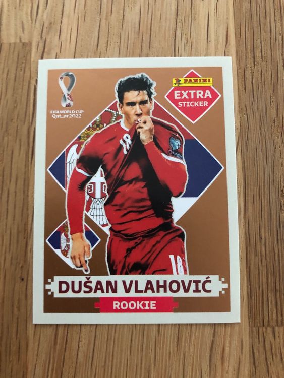 Panini WM-Qatar 2022, extra Sticker, DUSAN VLAHOVIC | Kaufen auf Ricardo Panini WM-Qatar 2022, extra Sticker, DUSAN VLAHOVIC | Kaufen auf Ricardo