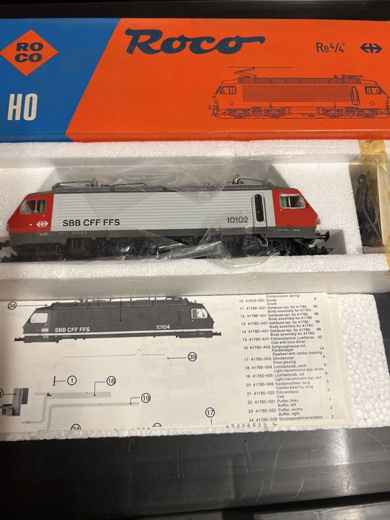 Roco HO 04178 A SBB CFF FFS Re 4/4¹ 10102 (h) (Gebraucht) in Rorschach für CHF 50 – mit ...