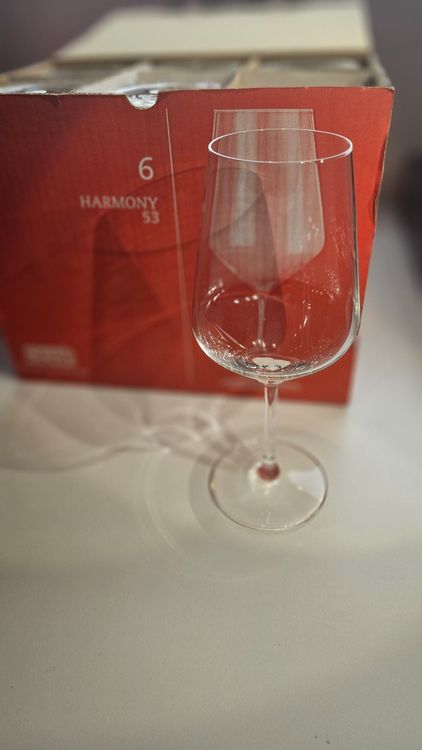 6 neue Rotwein-Gläser Harmony 53 von Rastal (Neu und originalverpackt ...