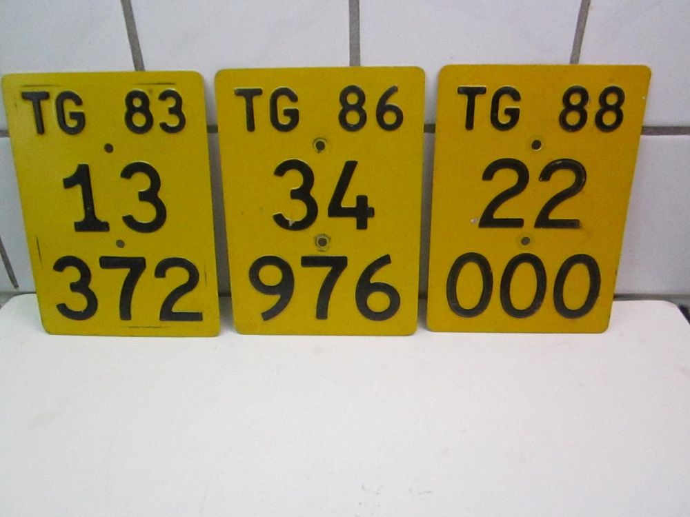 Velo-Töffli-Mofanummer TG-83 TG-86 TG-88. (Gebraucht) in Mellingen für ...