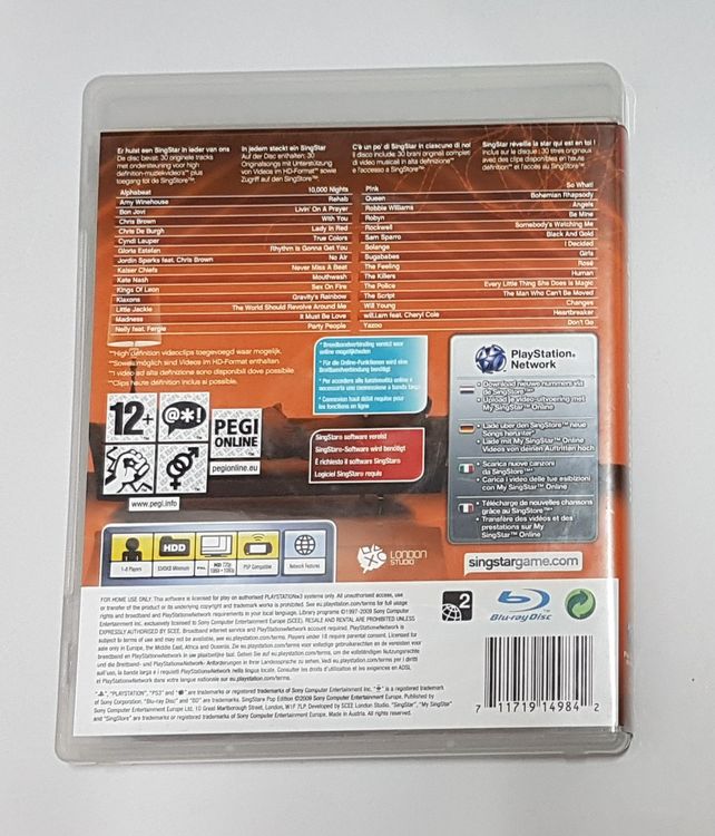 SingStar Pop Edition mit den heissesten Songs PS 3 (Gebraucht) in ...