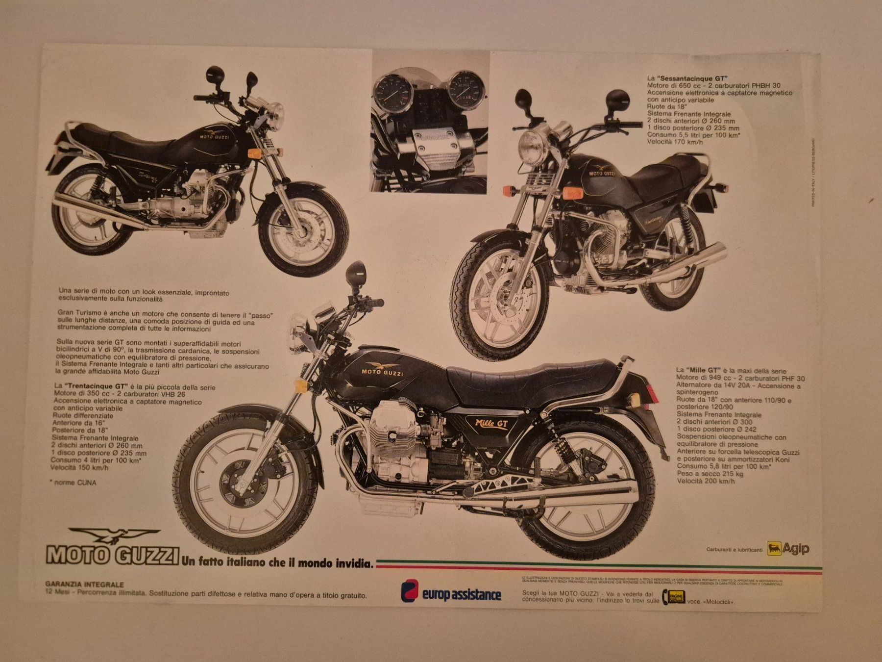 Moto Guzzi La Nuova Serie GT Prospekt (Gebraucht) in Langendorf für CHF ...