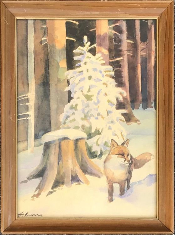 Aquarelle von einer Wolf signiert (Gebraucht) in Hochdorf für CHF 50 – mit Lieferung auf Ricardo ...