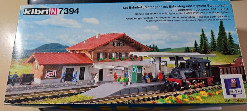 Spur N Kibri N 7394 Set Bahnhof Ettingen mit Bahnsteig (Neu (gemäss ...