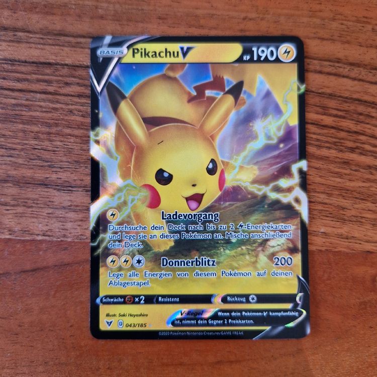 Pikachu V 043/185 Farbenschock DE | Kaufen auf Ricardo