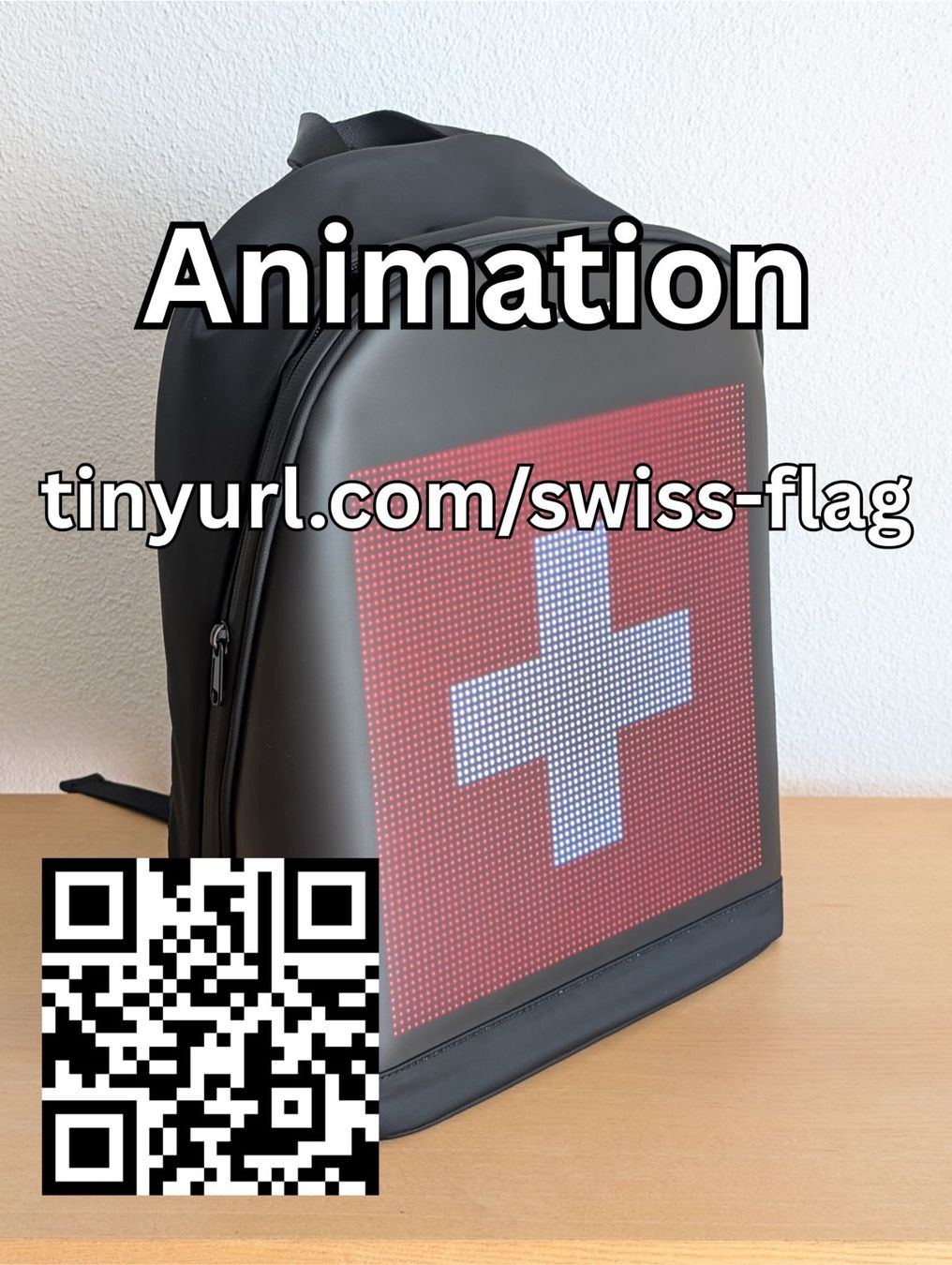 Cool LED-Rucksack kannst du verschiedene Bilder zeigen (Neu und ...