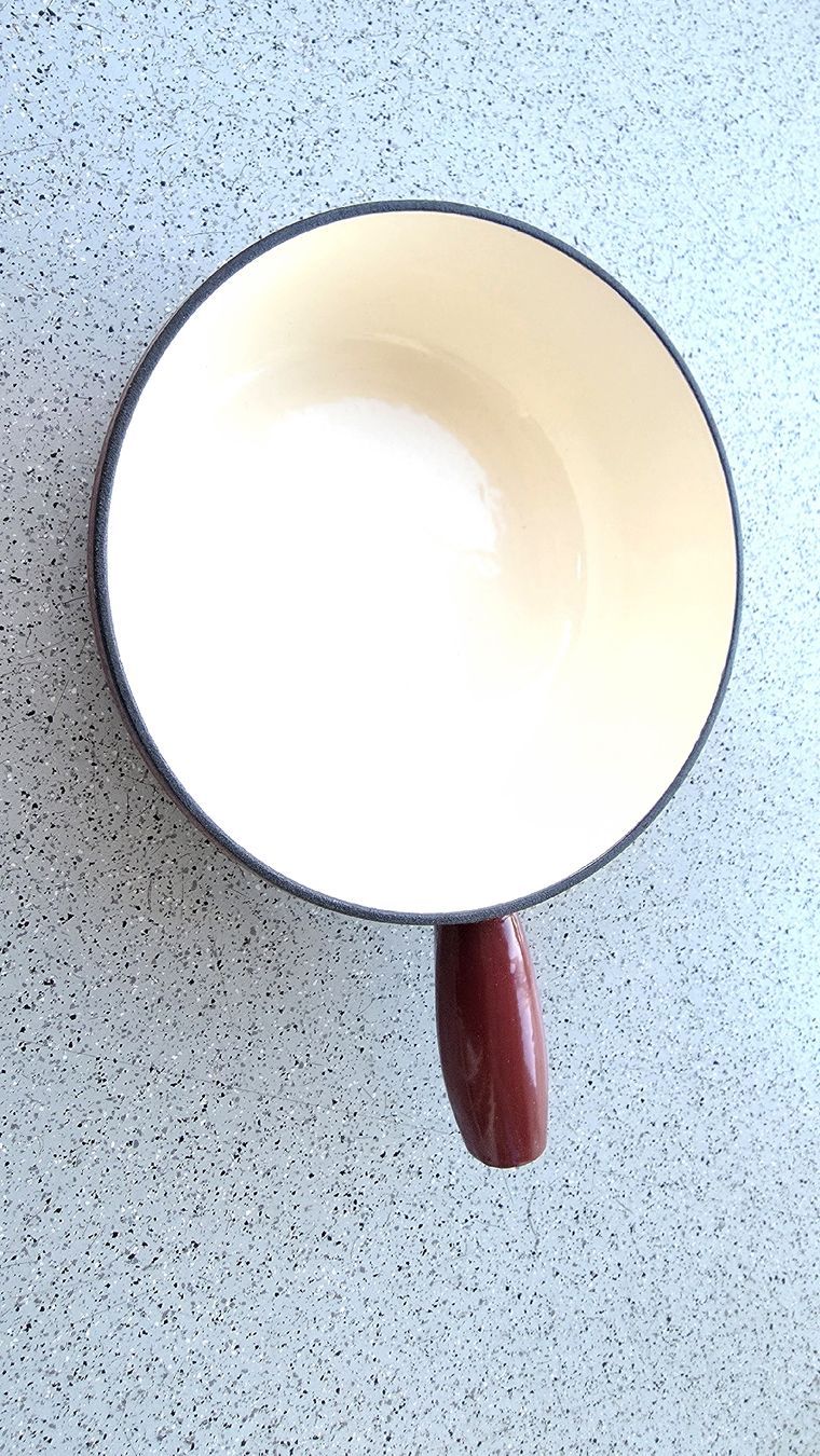 Fondue Caquelon, Kuhn Rikon, rot. Neuwertig. 1x gebraucht. (Neu (gemäss ...