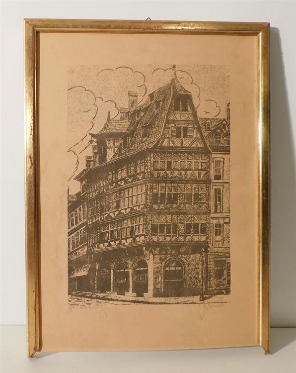 Litho Graphik hands.1945- Strassbourg (Gebraucht) in Sursee für CHF 10 – mit Lieferung auf ...