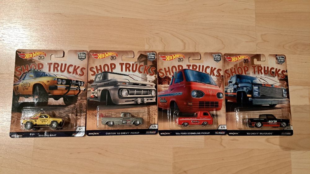 HOT WHEELS SHOP TRUCKS SET SUBARU CHEVY FORD PICKUP | Kaufen auf Ricardo