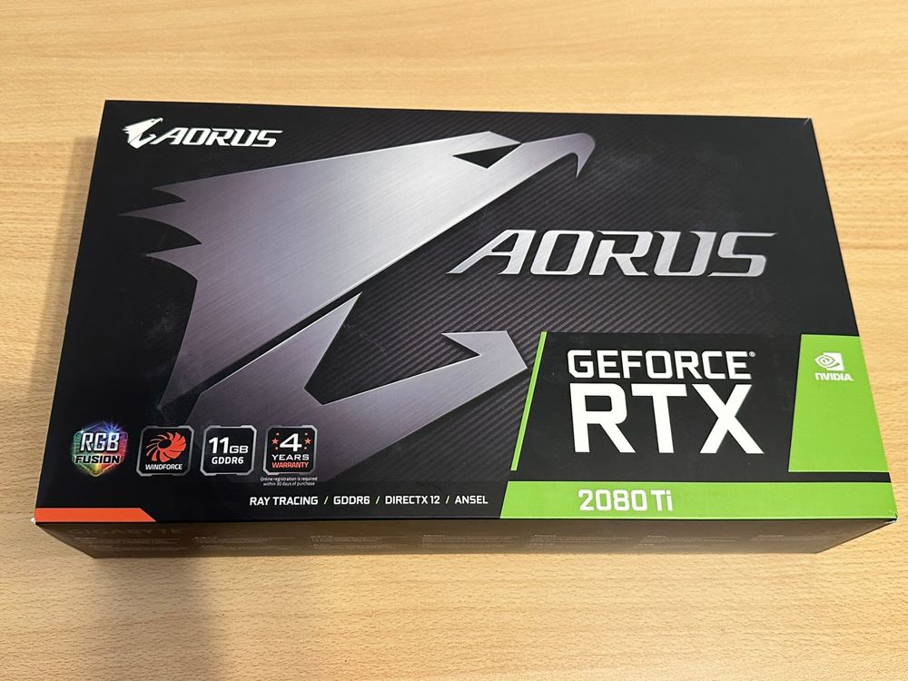 Carte graphique Gigabyte Aorus GeForce RTX 2080 Ti (11Go) (Gebraucht ...