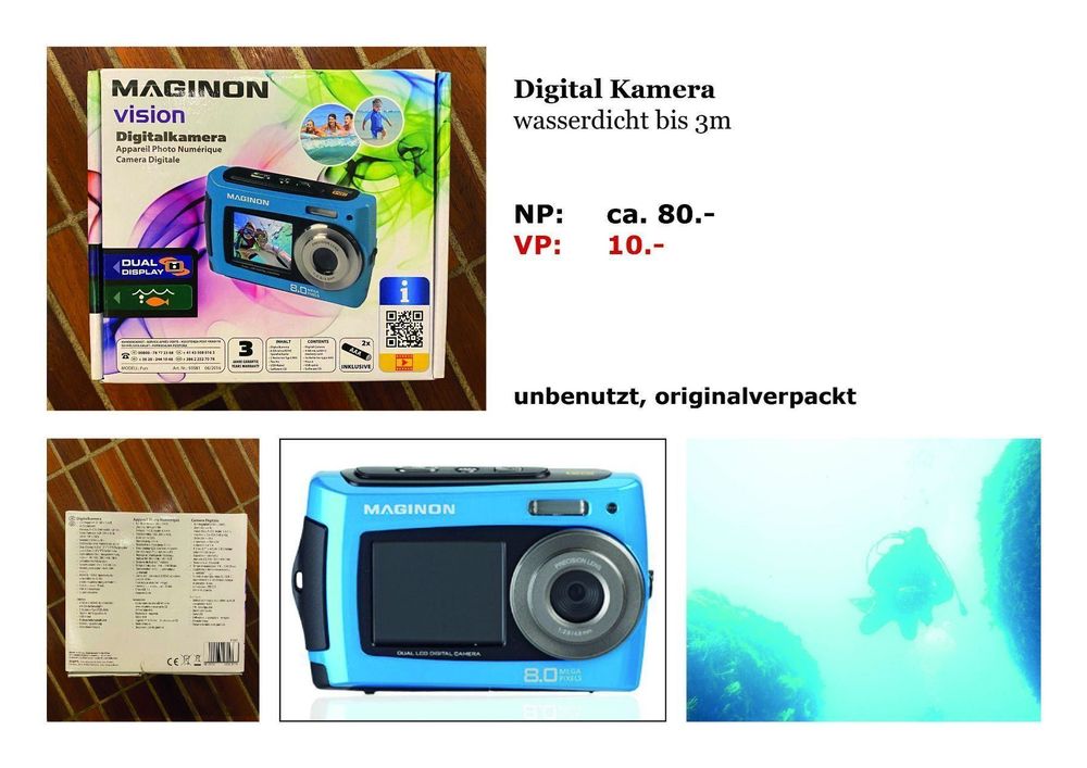 Maginon Digitalkamera (Neu und originalverpackt) in Basel für CHF 10 ...