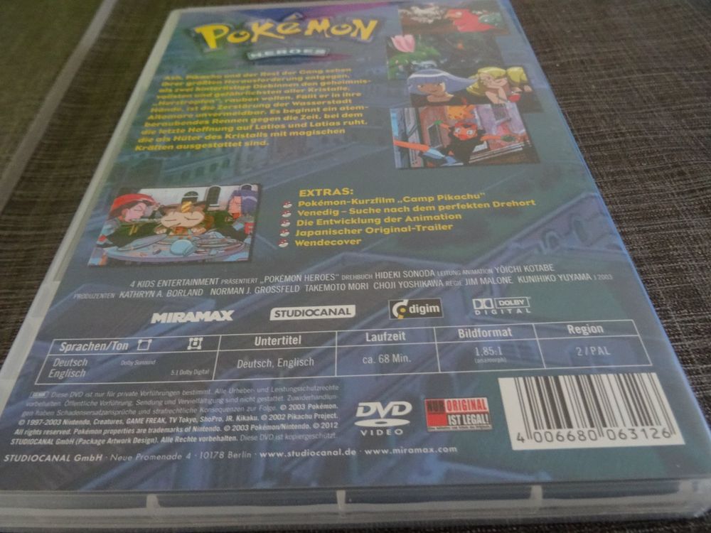 Pokemon Heroes DVD (Gebraucht) in Olten für CHF 8 – mit Lieferung auf ...