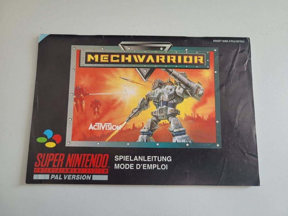Spielanleitung Mechwarrior (SNES) | Kaufen auf Ricardo