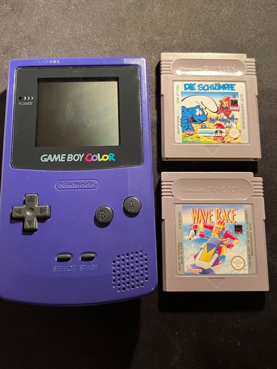 Gameboy Color + 2 Spiele Blau lila Original Nintendo | Kaufen auf Ricardo