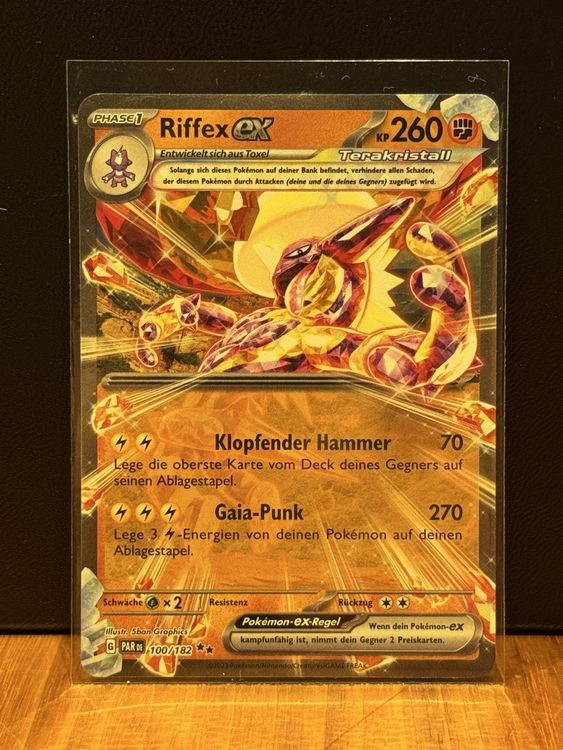 Pokémon Karte - Riffex ex - Boosterfrisch (Neu (gemäss Beschreibung ...