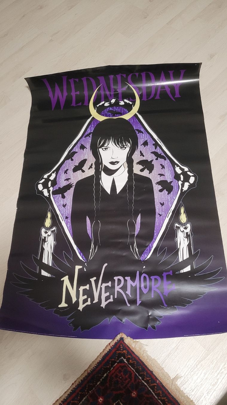 Wednesday Addams Nevermore Poster Gr.61x91 cm Ideal für Fans (Gebraucht ...