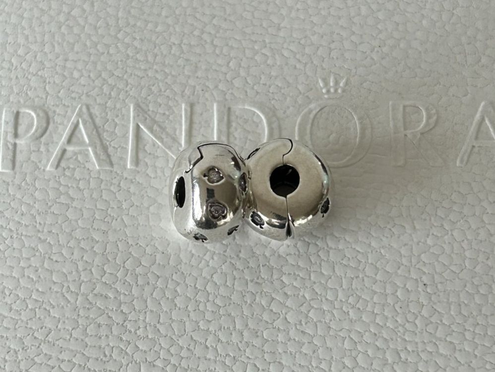 Original Pandora Sparkling Leaves Clips (2 Stück) | Kaufen auf Ricardo