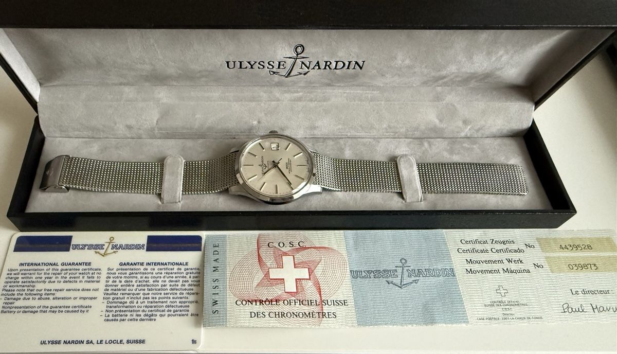 Ulysse Nardin Chronometer 36000 Automatic mit Box & COSC Pap (Neu ...