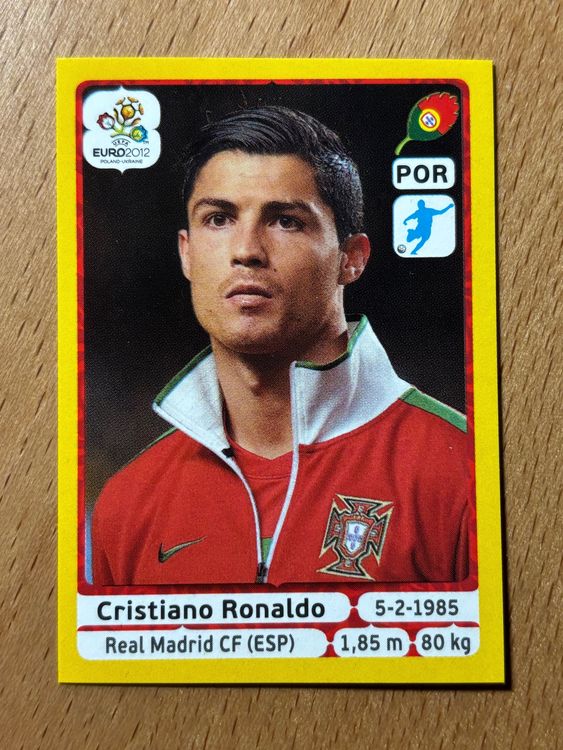 Cristiano Ronaldo Euro 2012 Panini Sticker #277 Platinum (Gebraucht) in ...