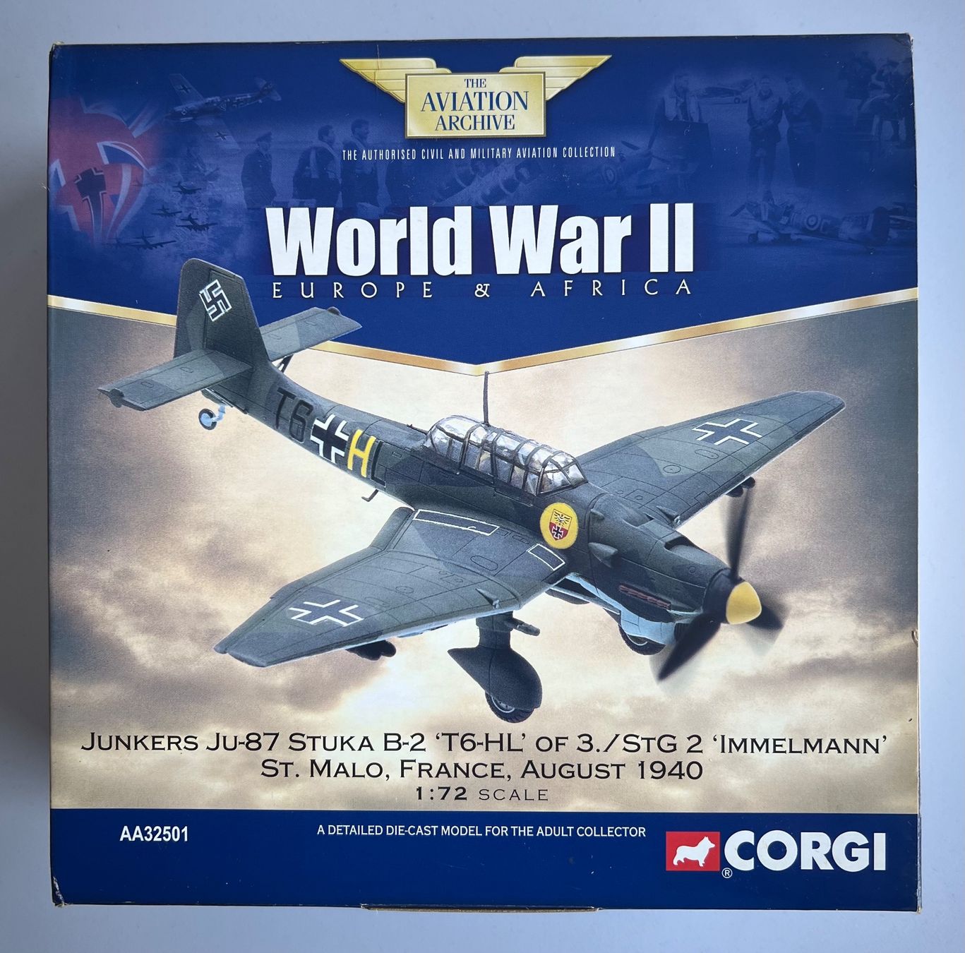 Corgi AA32501 Junkers Ju-87 Stuka B-2 Immelmann Aug 1940 (Neu und ...