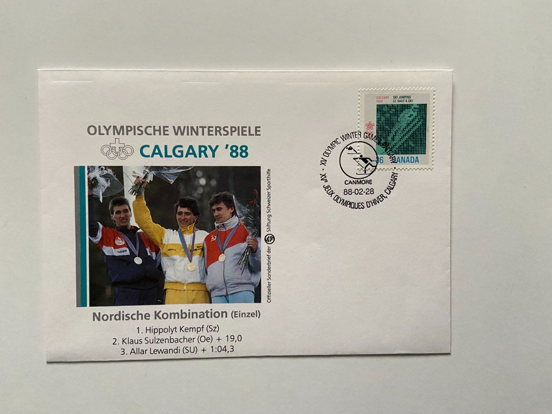 CANADA / FDC / OLYMPISCHE WINTERSPIELE / 1988 / CALGARY (D'occasion) à ...