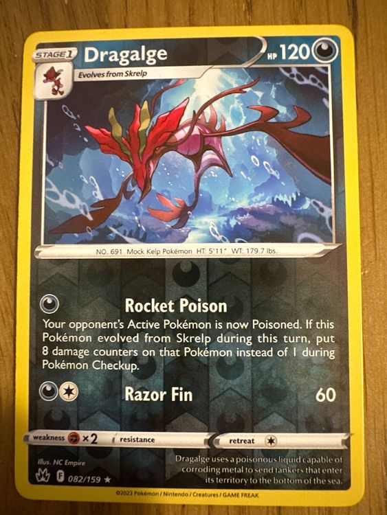 Pokemon Dragalge 082/159 Crown Zenith EN (Neu (gemäss Beschreibung)) in ...