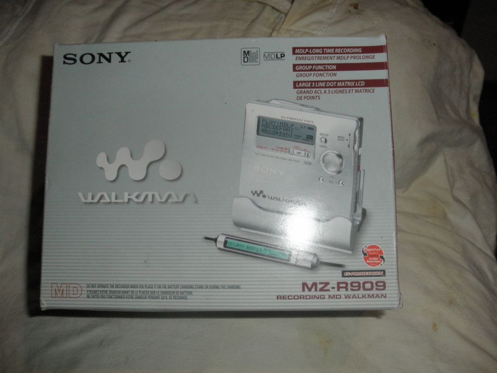 Sony MZ-R 909 tragbarer MiniDisc MDLP Neu (Neu und originalverpackt) in ...