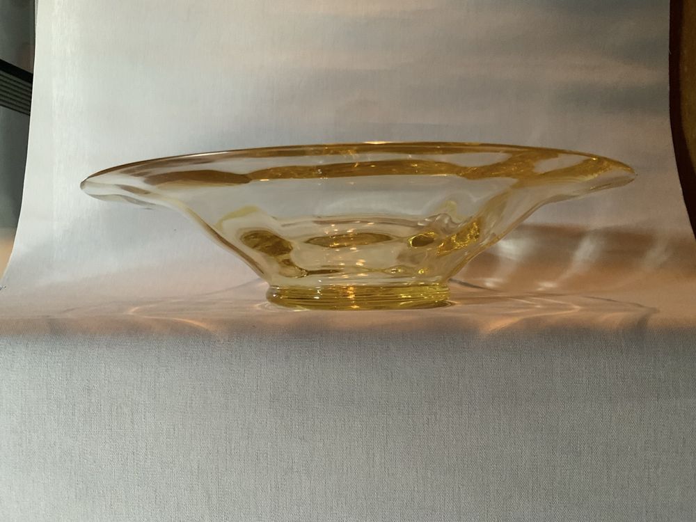 Moser Karlsbad Glas grosse Citrine Art Deco Schale 1930s (Gebraucht) in ...