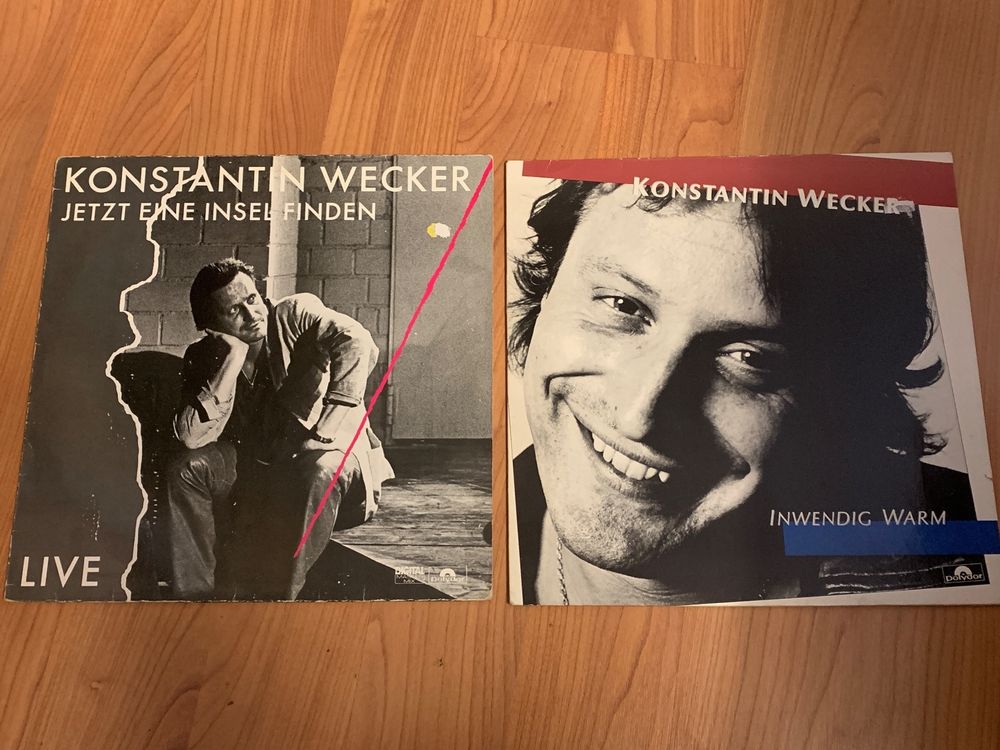 Konstantin Wecker - 2 x LP Jetzt eine Insel finden/Inwendig (Gebraucht) in Wabern für CHF 6 ...