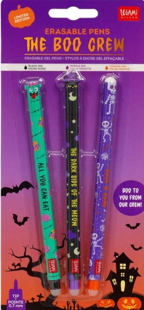 Set mit 3 löschbaren Gelstiften - The Boo Crew von Legami (Neu und ...