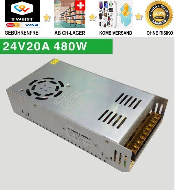 24V 20A Trafo Netzteil Spannungswandler Konverter (Neu und ...